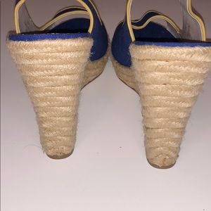 All Hail | Shoes | Nwot All Hail Canvas Wedges Ceri Cobaltyellow | Poshmark